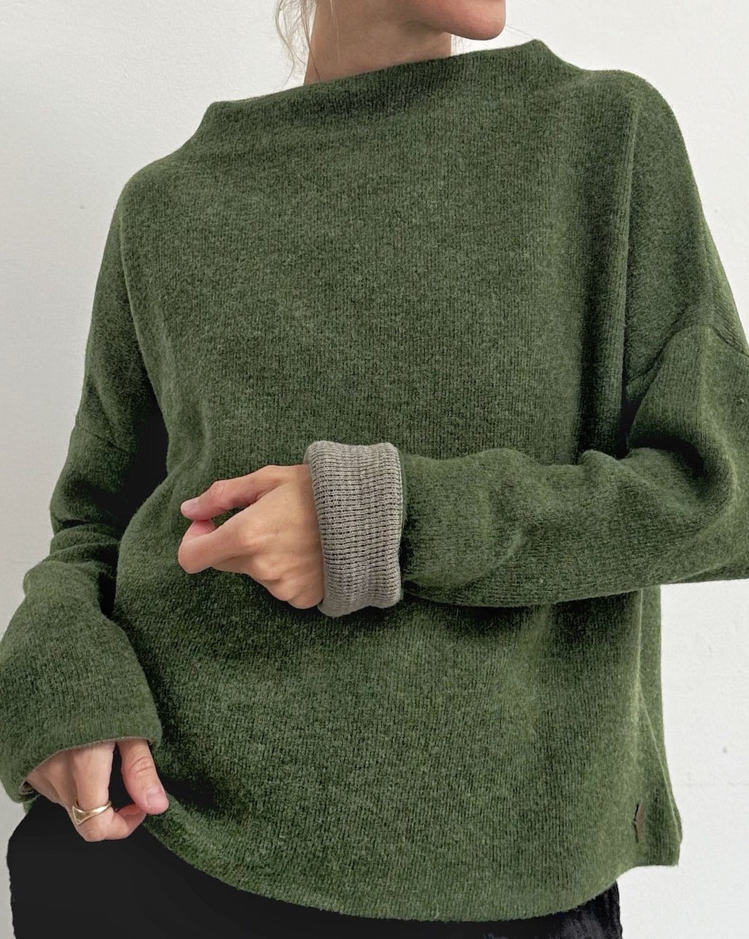 Nicoletta Wool and Cotton Jumper - Stapf – La Casa by Importante